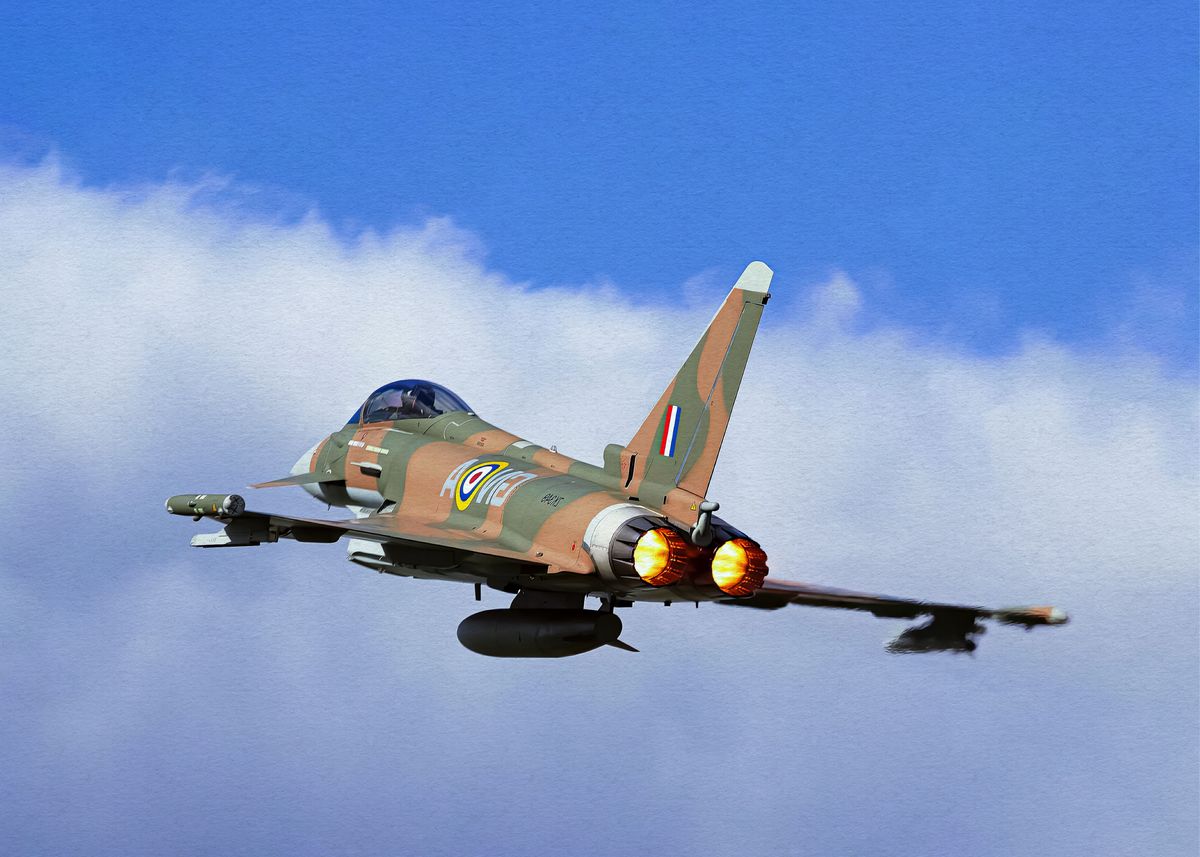 'Eurofighter Typhoon' Poster, picture, metal print, paint by Lee Rocks ...