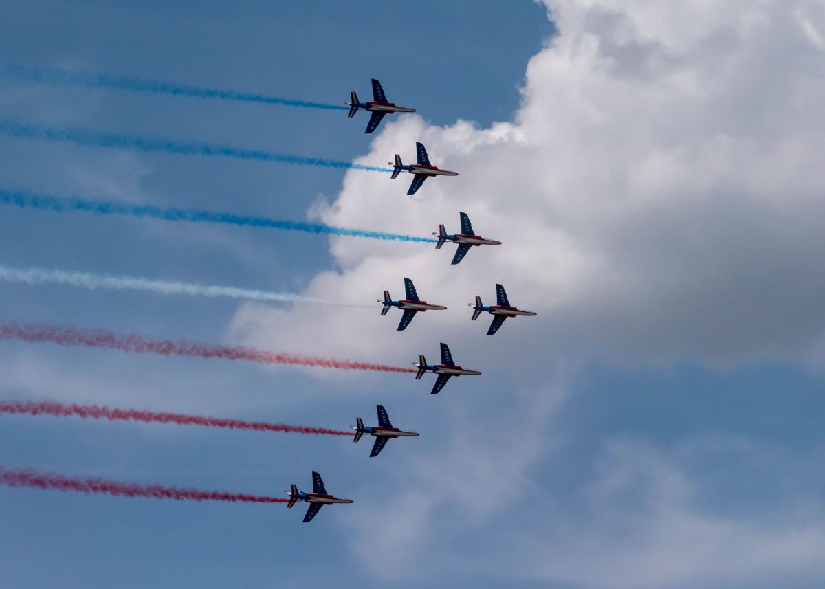 'Harmony in sky' Poster, picture, metal print, paint by Adel Kamel | Displate