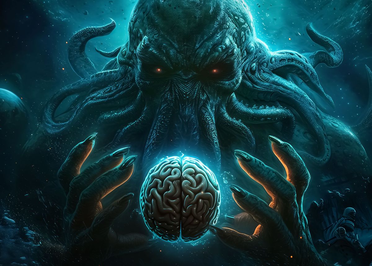 'The Brain' Poster, picture, metal print, paint by Undermountain | Displate