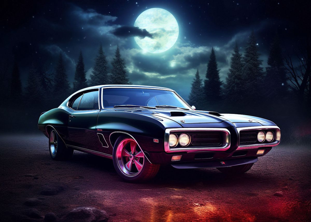 '68 Legendary Muscle Ram' Poster, picture, metal print, paint by Md ...