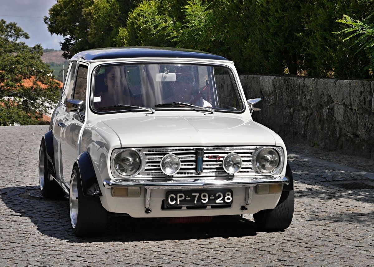 'Vintage Mini Morris' Poster, picture, metal print, paint by ...