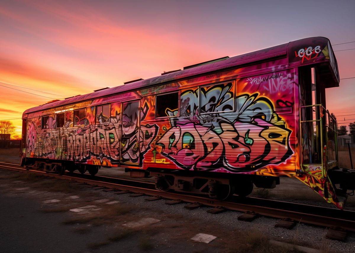 'Urban Graffiti Street Art' Poster, picture, metal print, paint by EB ...