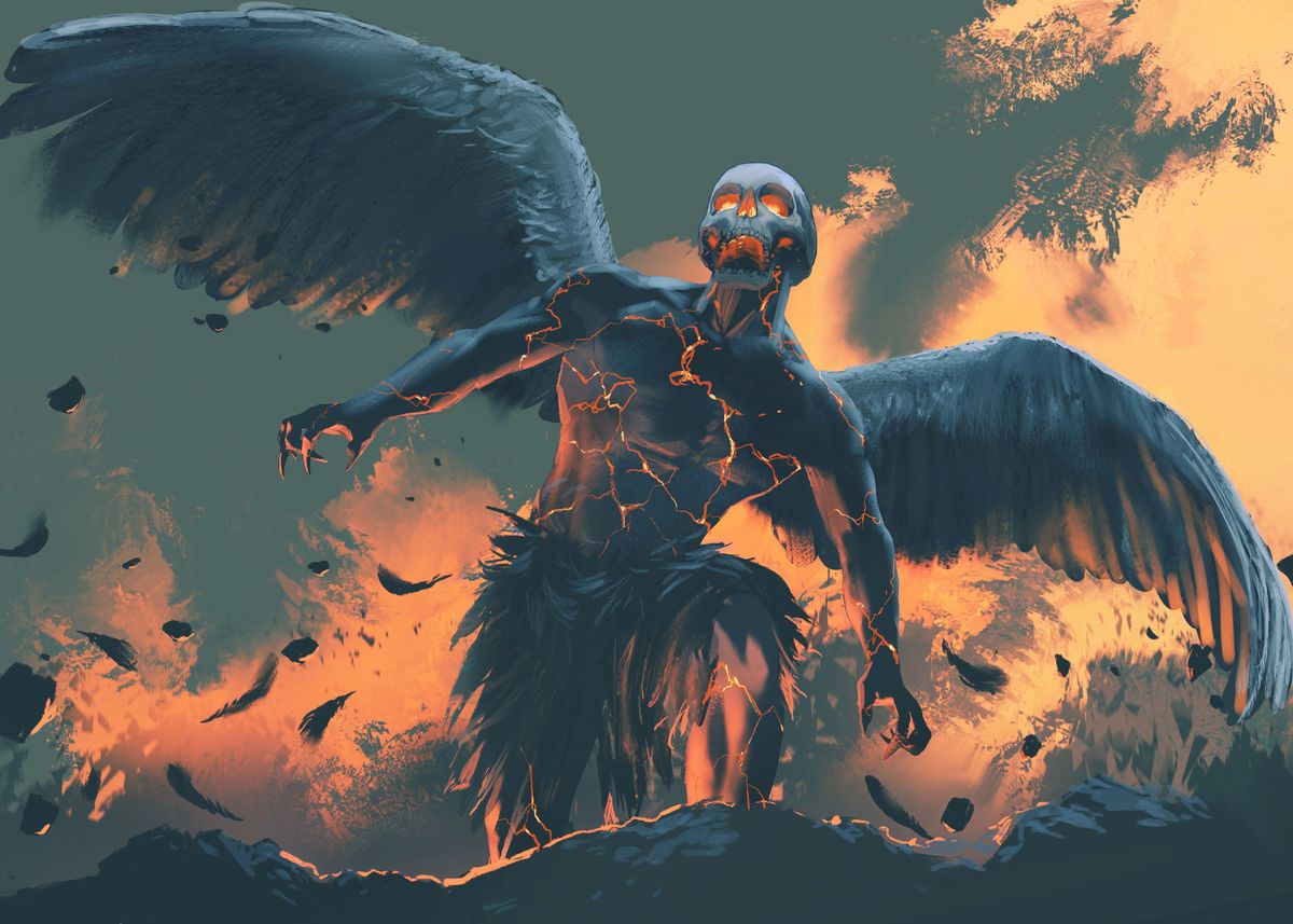 'Gods of hell' Poster, picture, metal print, paint by OMEGA FAUNA ...