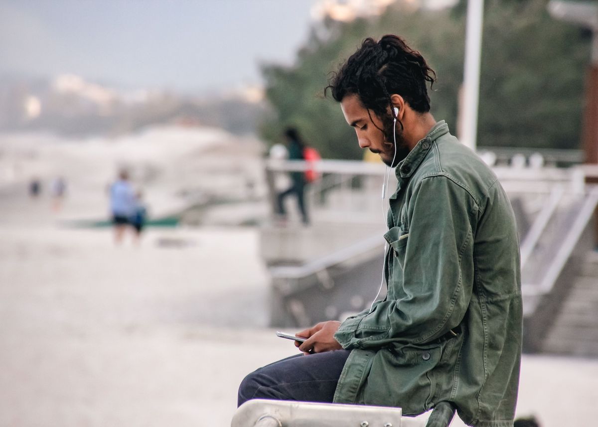 'Listening to Music' Poster, picture, metal print, paint by Ingrid Nagy ...