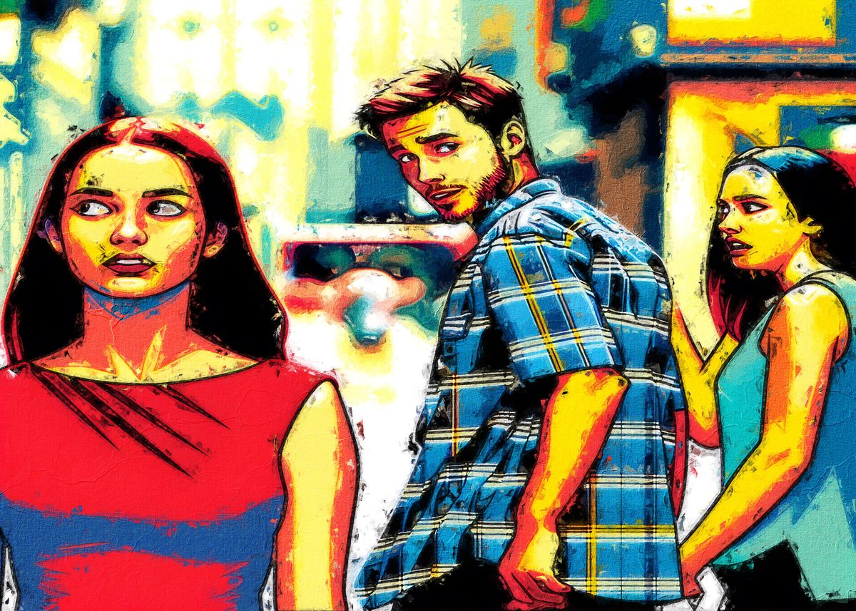 'Distracted Boyfriend Meme' Poster, picture, metal print, paint by Meme ...