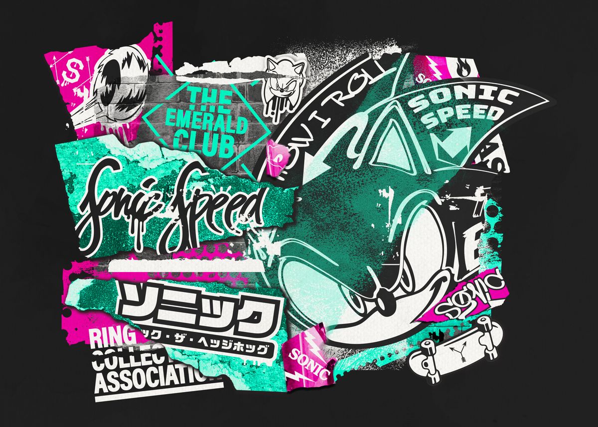 'The Emerald Club' Poster, picture, metal print, paint by Sonic the ...