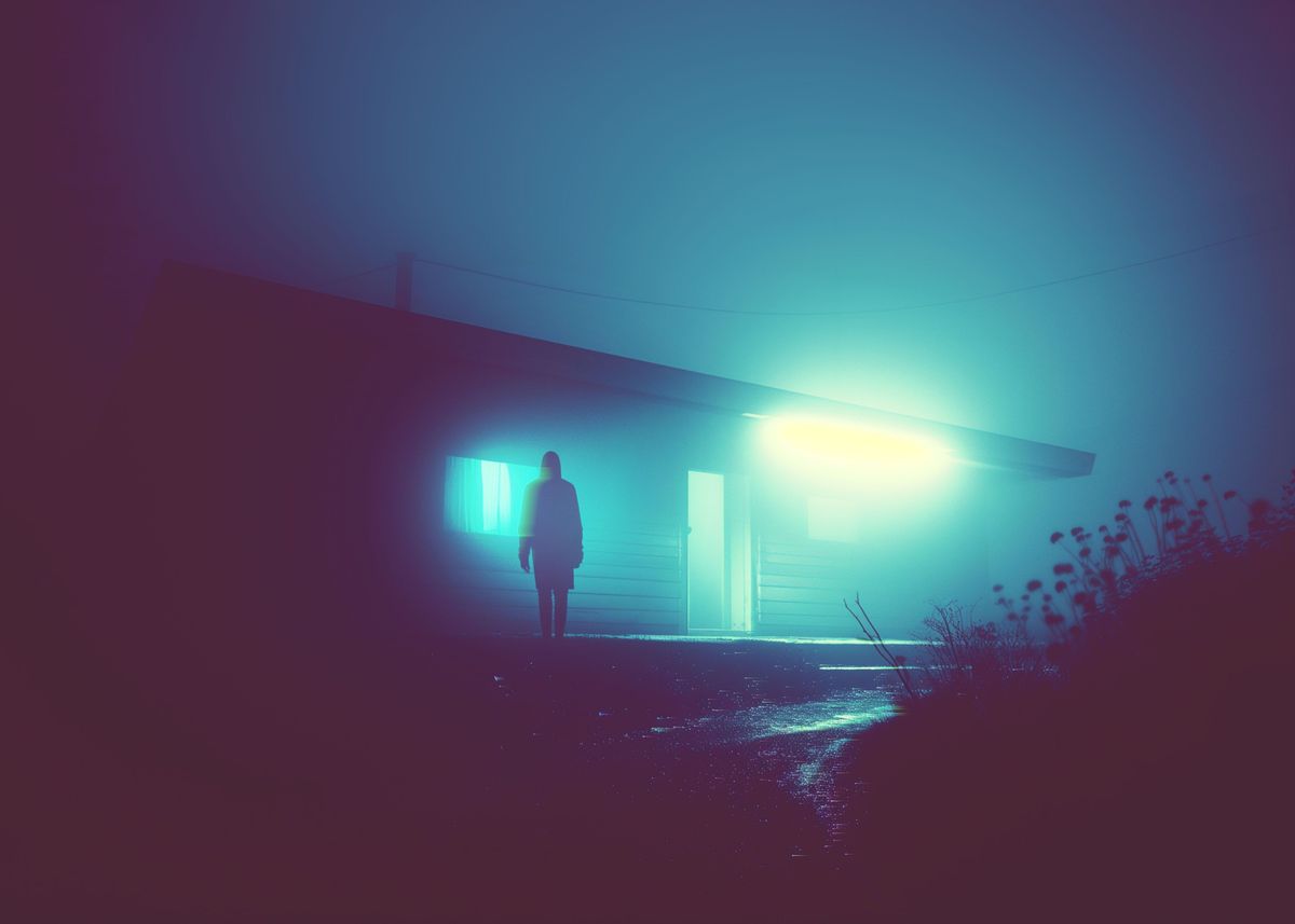 'Lonely Sleepless Night 3am' Poster, picture, metal print, paint by ...