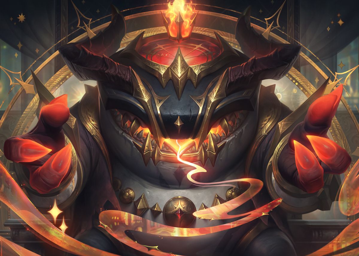 'Arcana Tahm Kench' Poster, picture, metal print, paint by League of ...