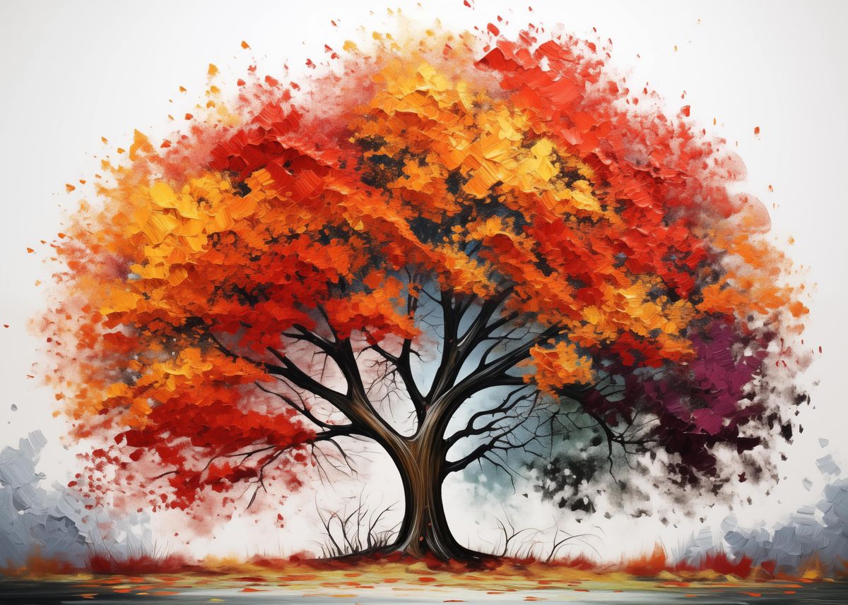 'Quest Tree' Poster, picture, metal print, paint by kiki | Displate