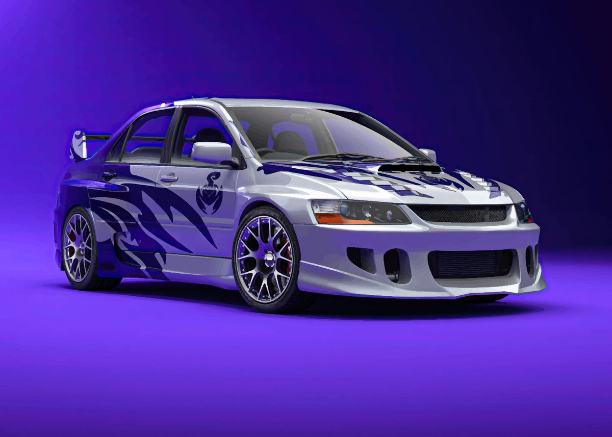 'Evo Need For Speed Game' Poster, picture, metal print, paint by 友達 ...