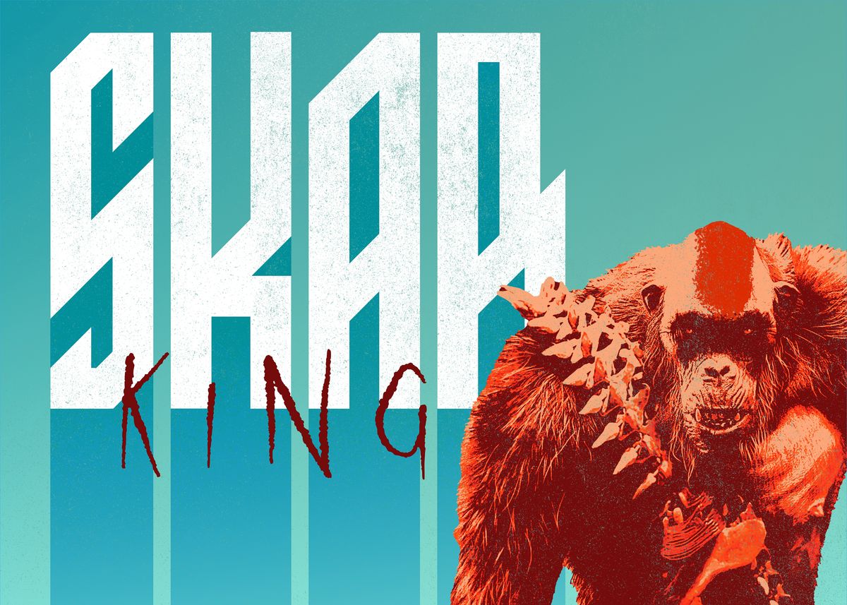 'Skar King Horizontal' Poster, picture, metal print, paint by Godzilla ...