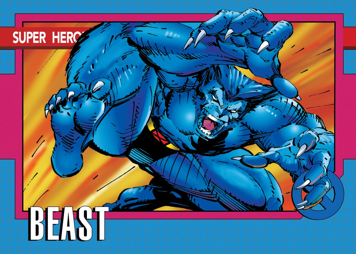 'Beast Trading Card' Poster, picture, metal print, paint by Marvel ...