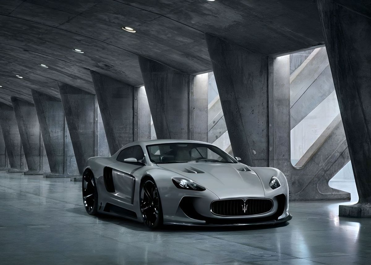 'Maserati Granturismo ' Poster, picture, metal print, paint by Indi ...