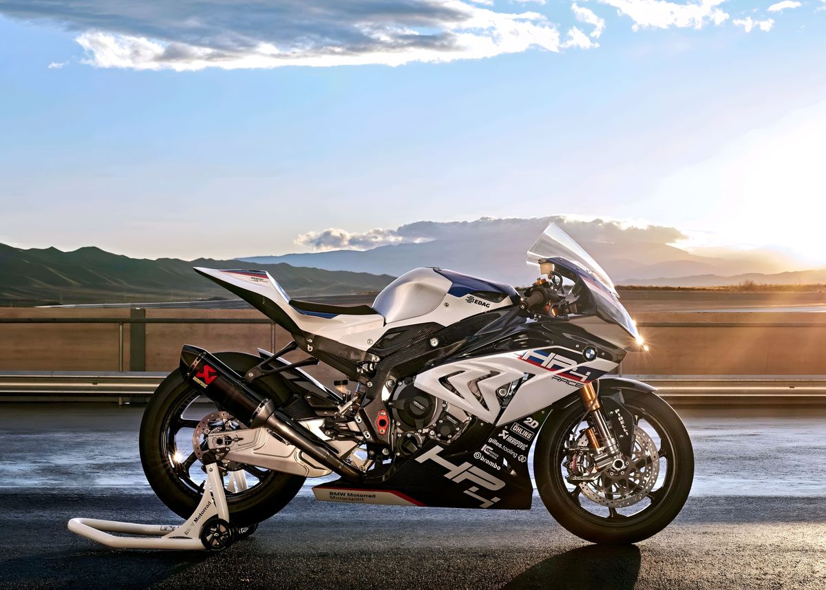 'BMW HP4 ' Poster, picture, metal print, paint by Racing Gaming | Displate