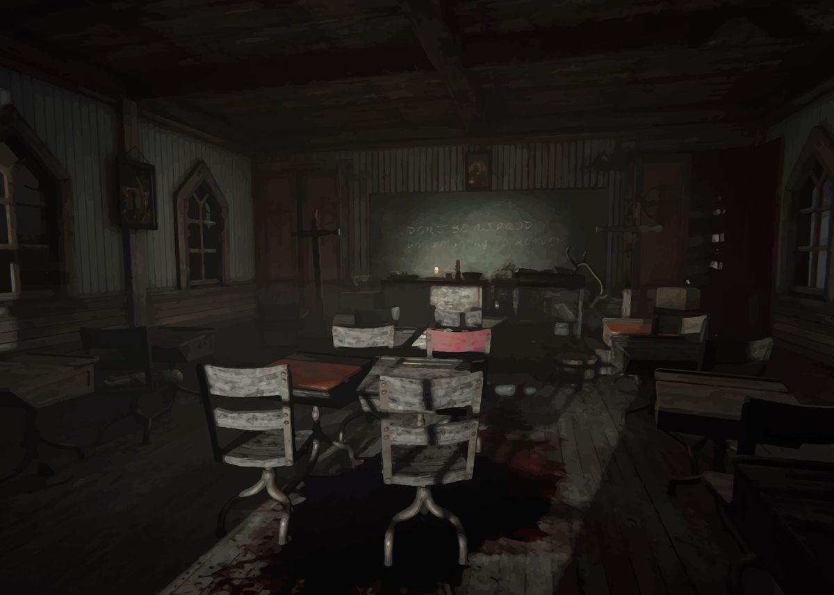 'Outlast' Poster, picture, metal print, paint by Galaxy Des | Displate