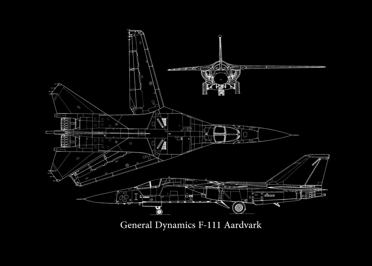 'General Dynamics F111 Aar' Poster, picture, metal print, paint by ...