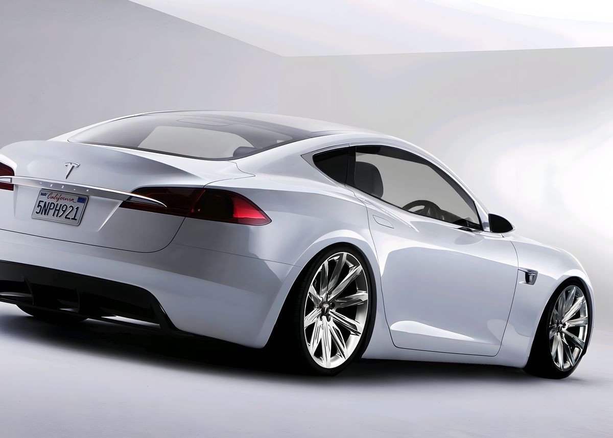 'Tesla Model S' Poster, picture, metal print, paint by Good poster ...