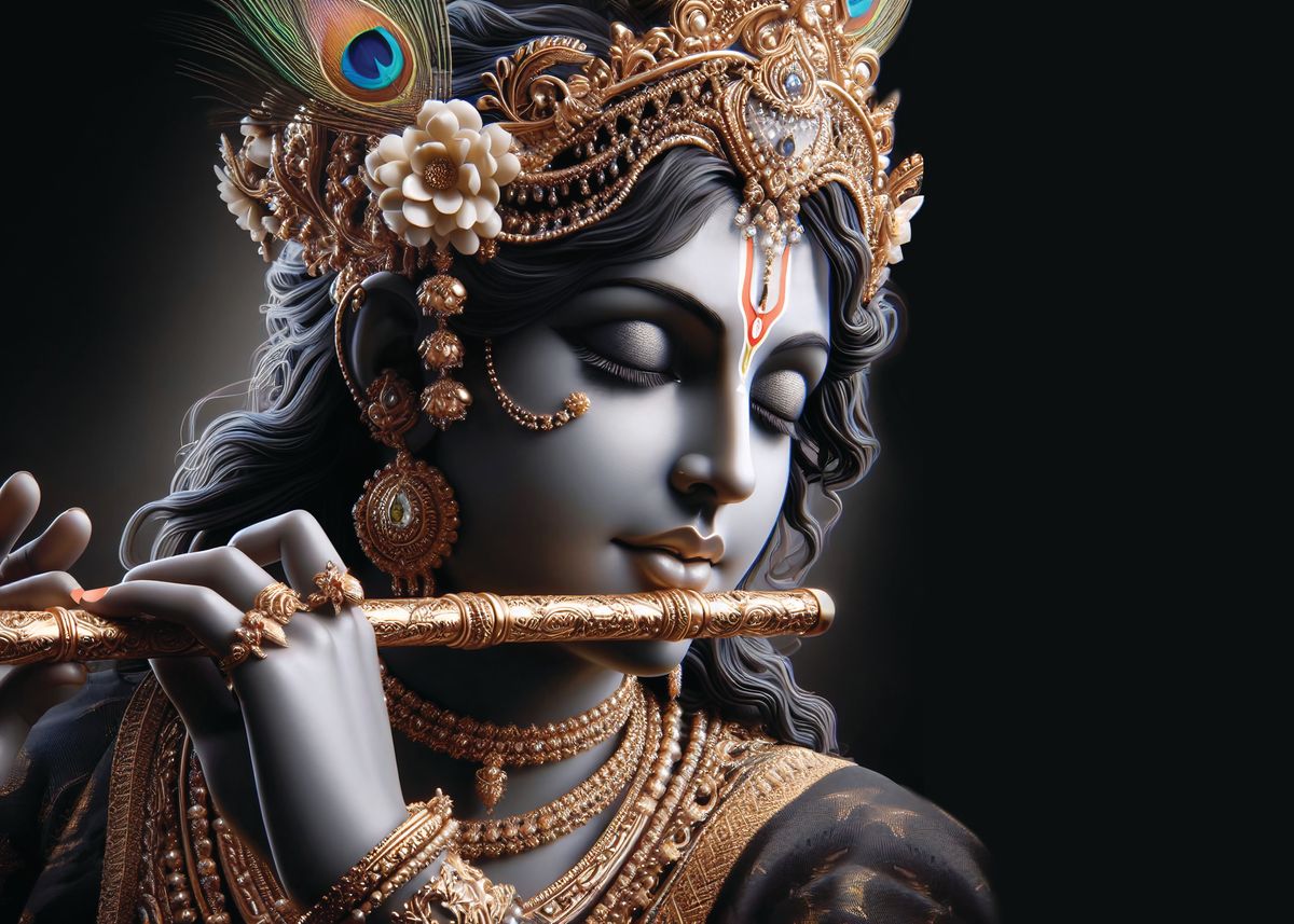 'BANSIDHAR KRISHNA' Poster, picture, metal print, paint by VIVEK ...