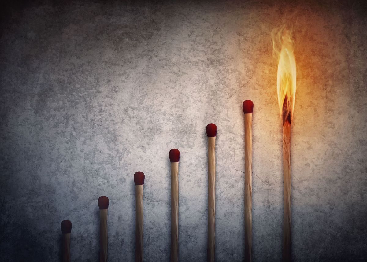 'Matchsticks chart' Poster, picture, metal print, paint by PsychoShadow ...