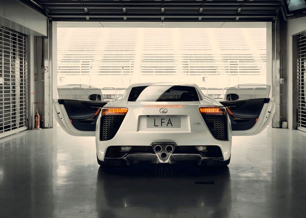 'Lexus LFA ' Poster, picture, metal print, paint by Horror Cars | Displate