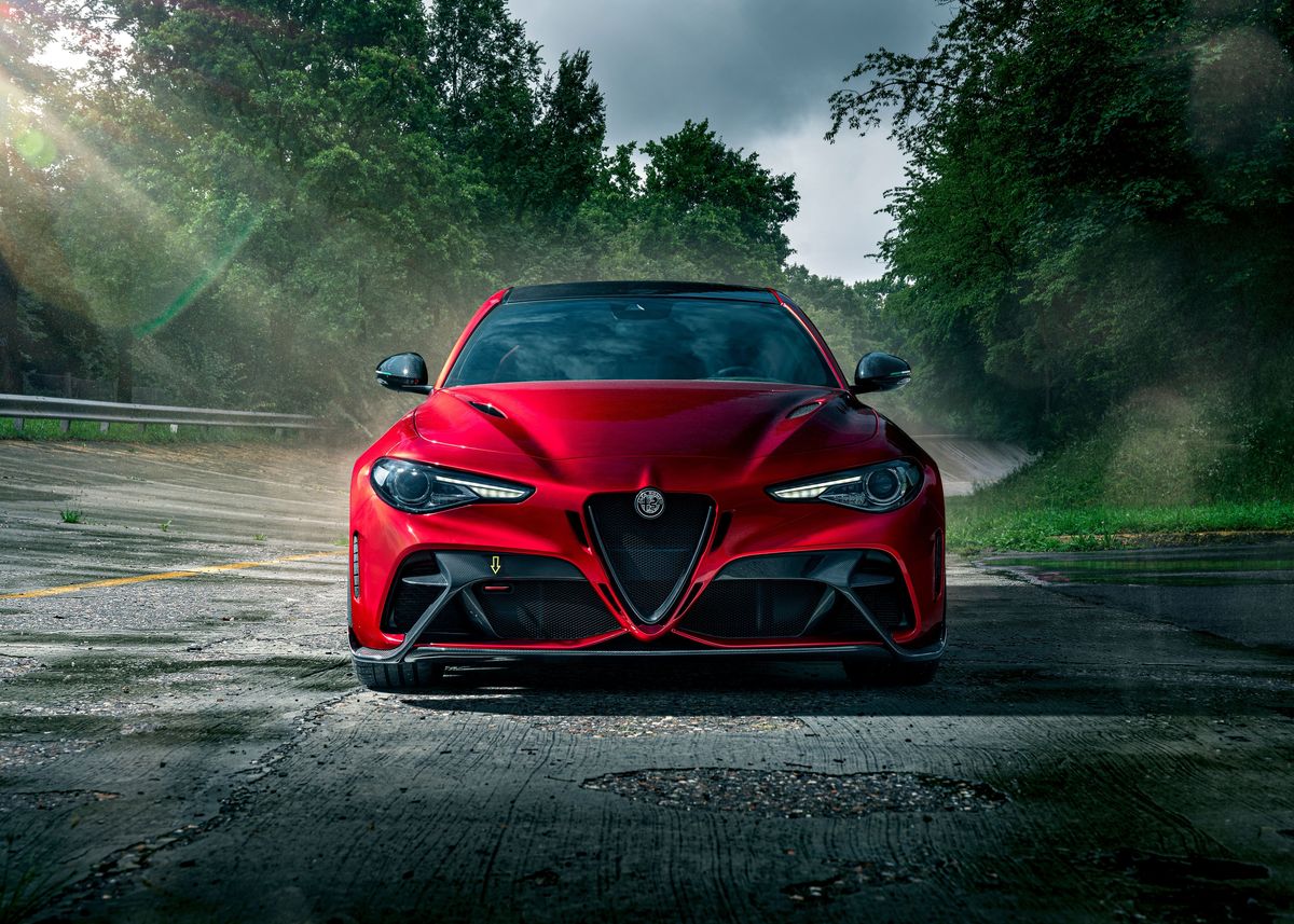 'Alfa Romeo Giulia GTA' Poster, picture, metal print, paint by Gareett ...