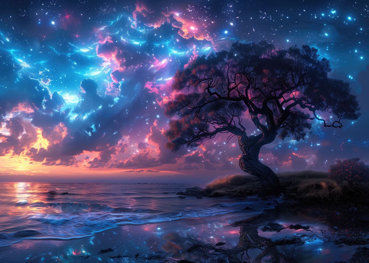 'Sakura Tree Of Life' Poster, picture, metal print, paint by Ilyrin ...