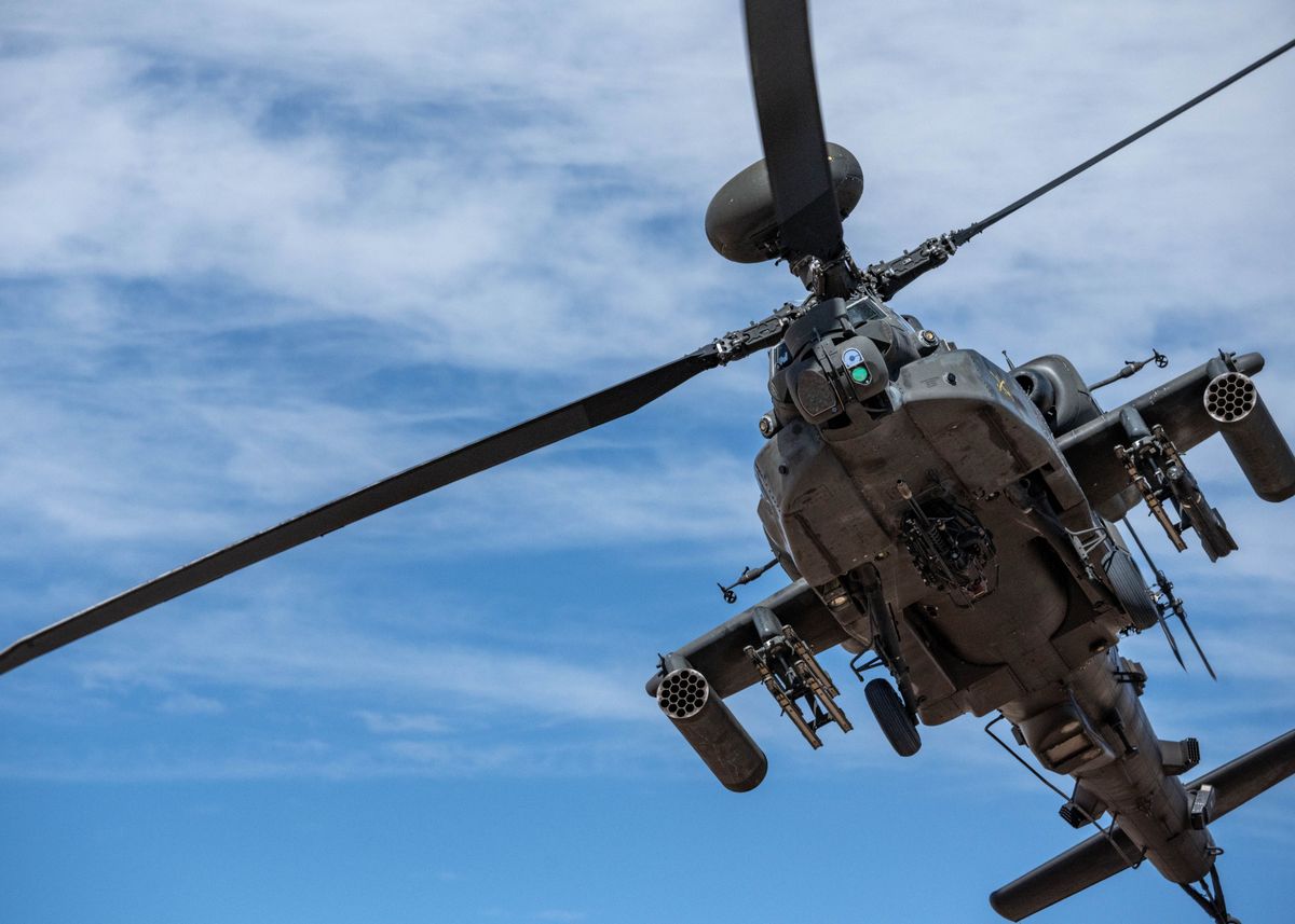 'Boeing AH64 Apache' Poster, picture, metal print, paint by Conceptual ...