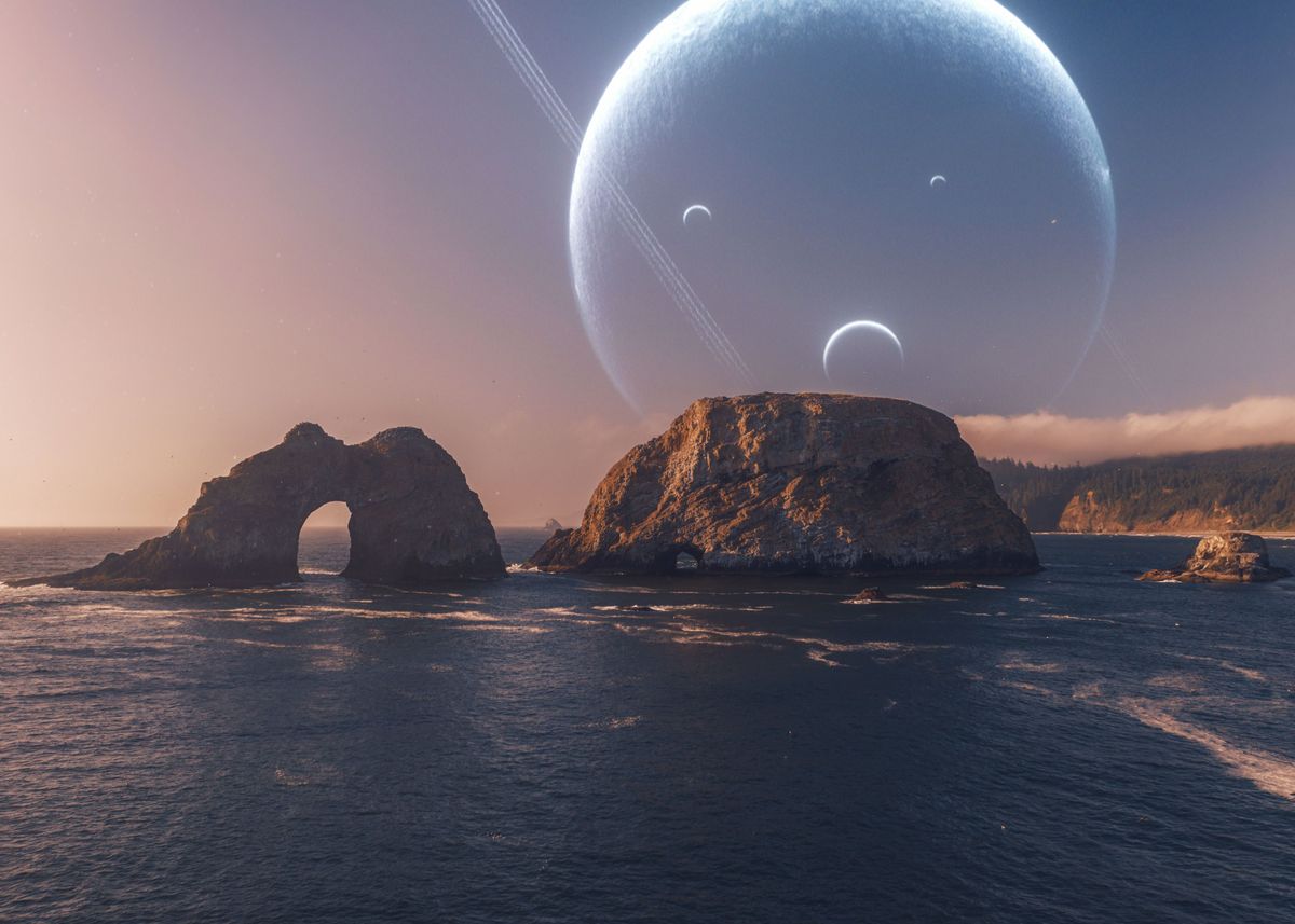 'New Earth' Poster, picture, metal print, paint by IGrimzy | Displate