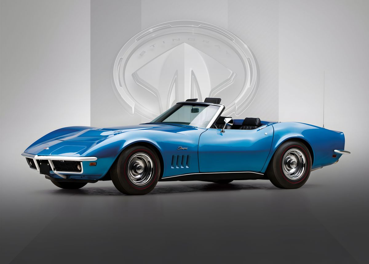 'Classic C3 Stingray' Poster, picture, metal print, paint by Nex ...
