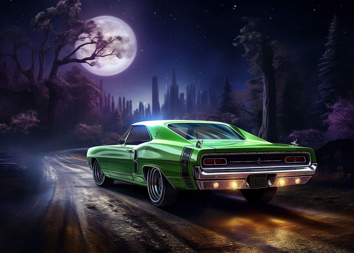 'Muscle car 1970 Dodge Coro' Poster, picture, metal print, paint by Md ...