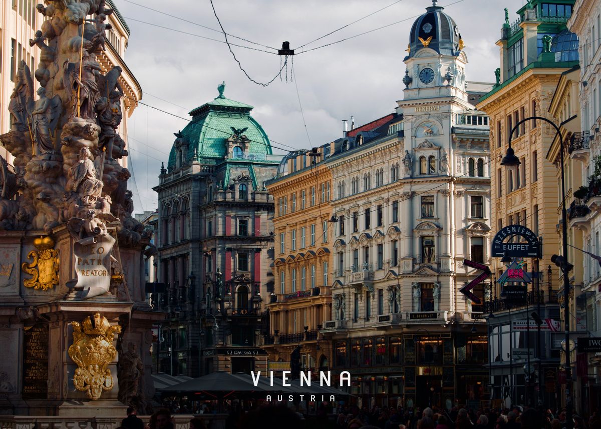 'Vienna ' Poster, picture, metal print, paint by Explore Universe ...