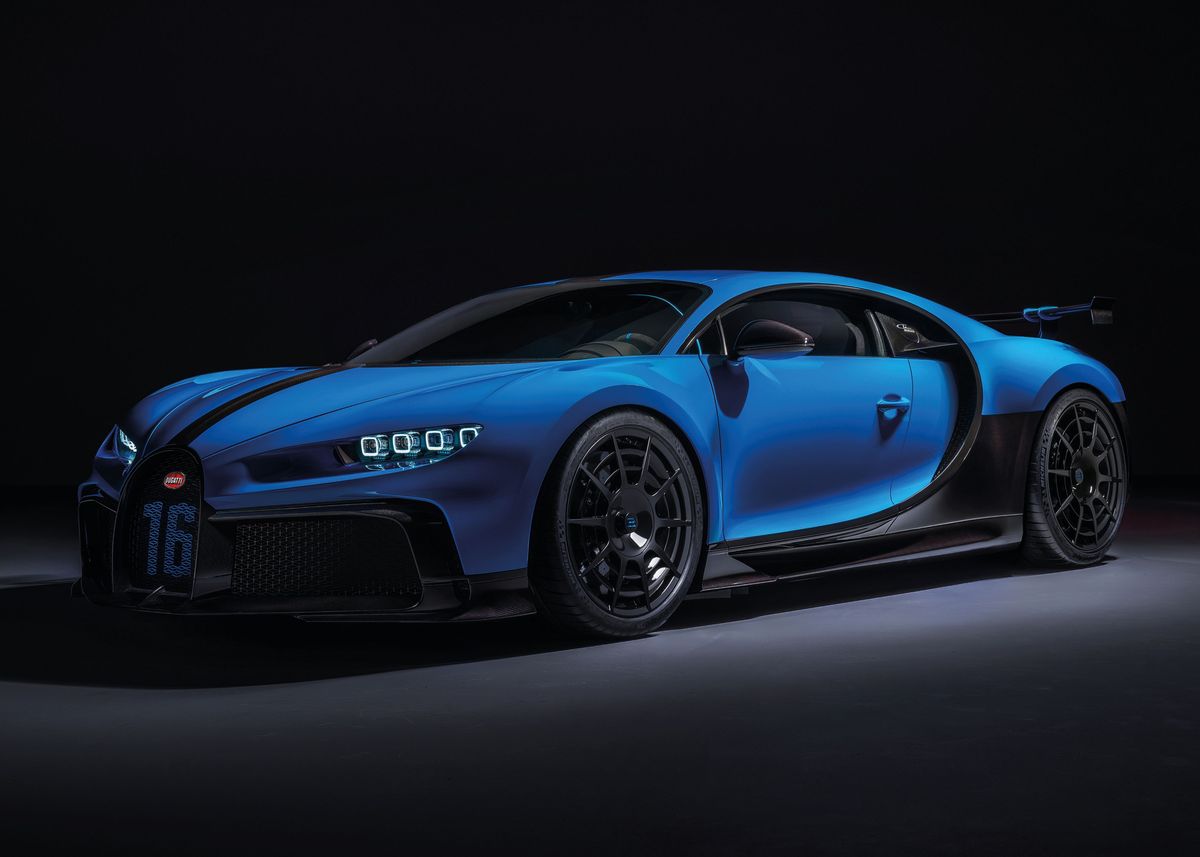 'Bugatti Chiron Pur Sport' Poster, picture, metal print, paint by ...