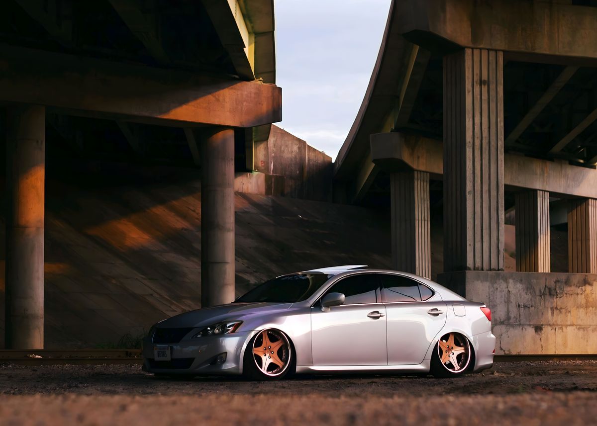 'Lexus IS' Poster, picture, metal print, paint by Indi Creator | Displate