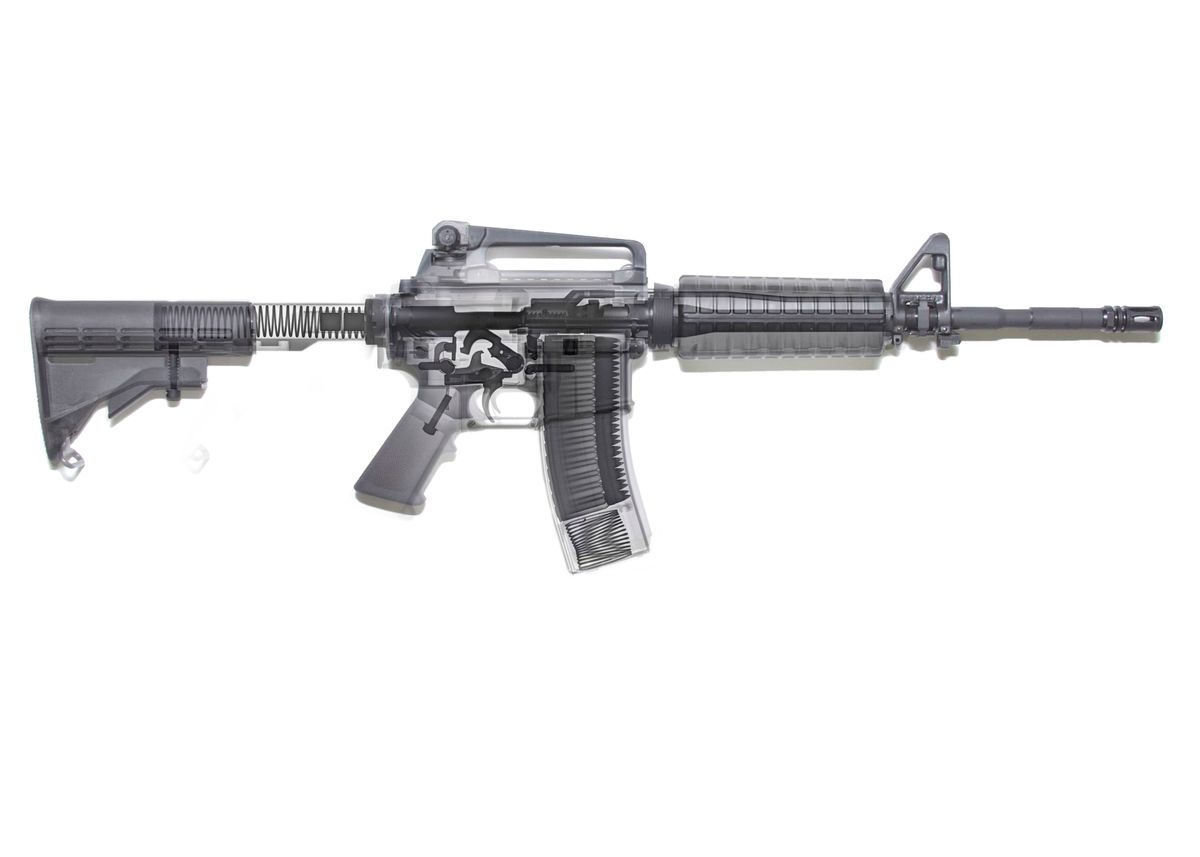 'M4 m16A2 Assault rifle ' Poster, picture, metal print, paint by ...