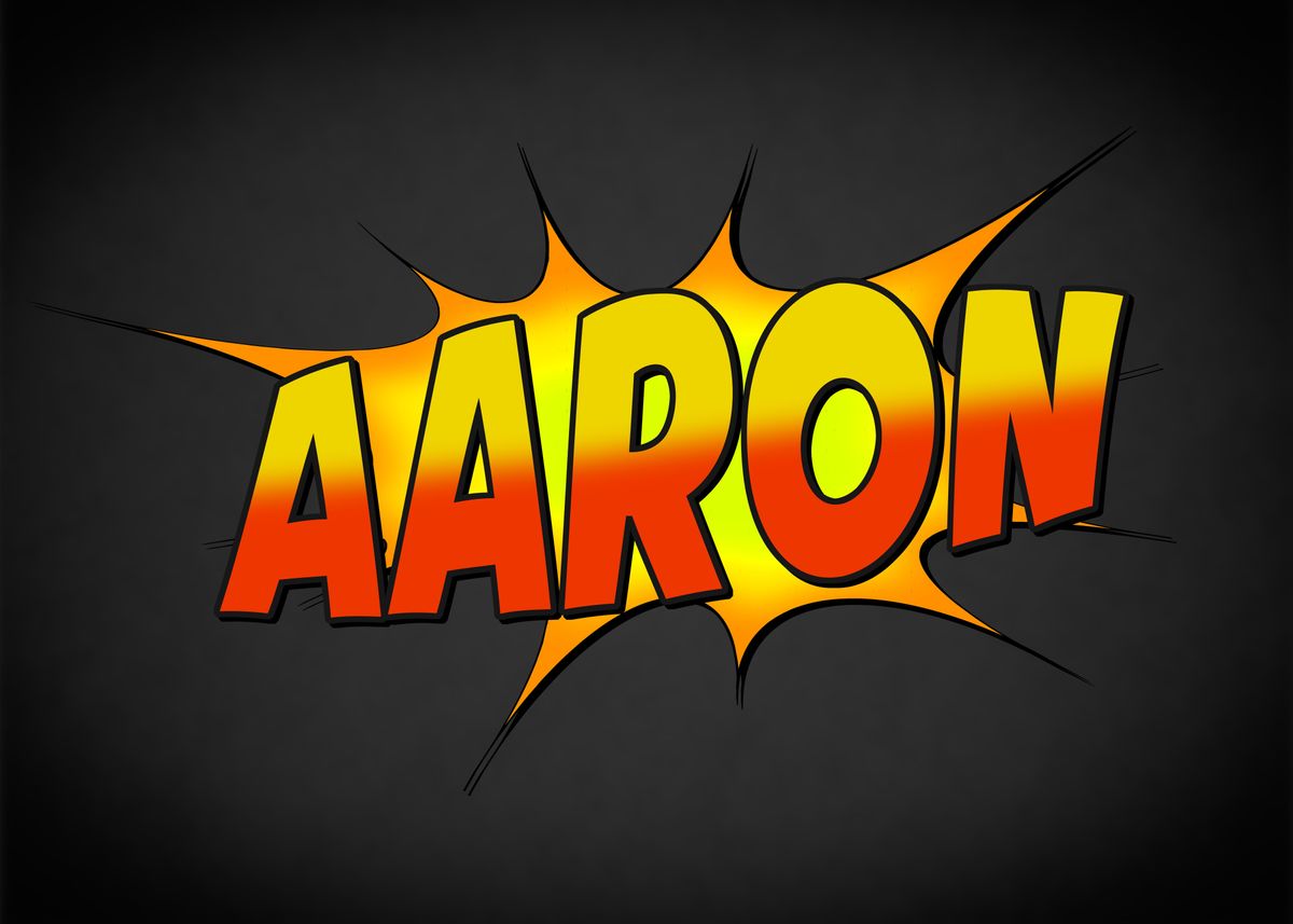 'Aaron' Poster, picture, metal print, paint by RogueDesign | Displate