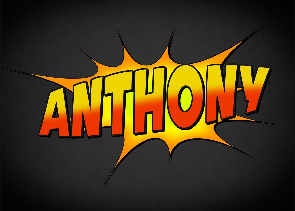 'Anthony' Poster, picture, metal print, paint by RogueDesign | Displate