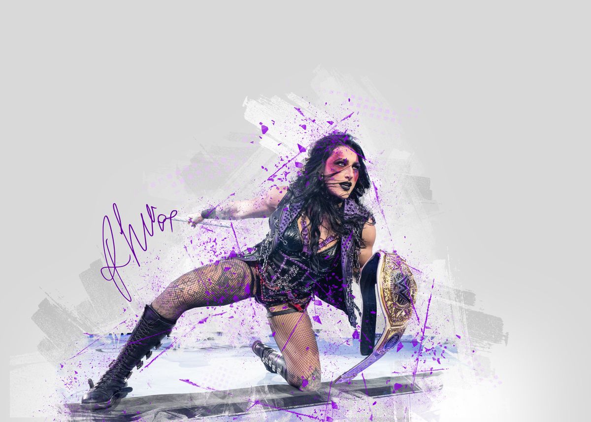 'Rhea Ripley WM40' Poster, picture, metal print, paint by ART Five ...