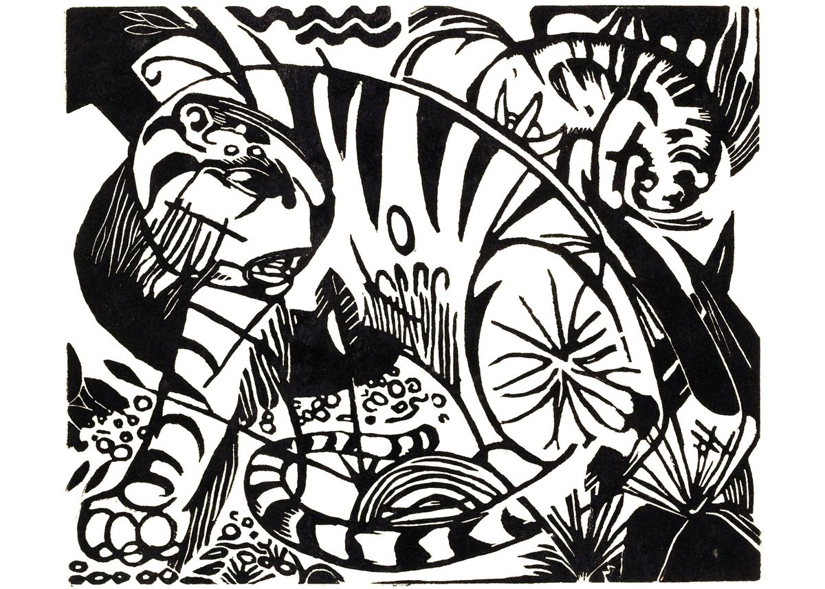 'TIGER' Poster, picture, metal print, paint by Gee Gee | Displate