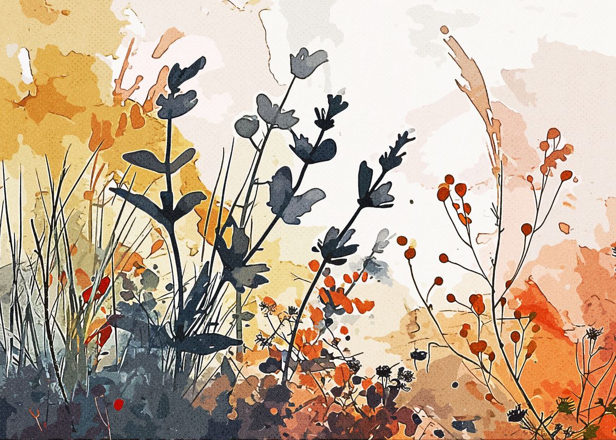 'Abstract Nature' Poster, picture, metal print, paint by Fanth | Displate