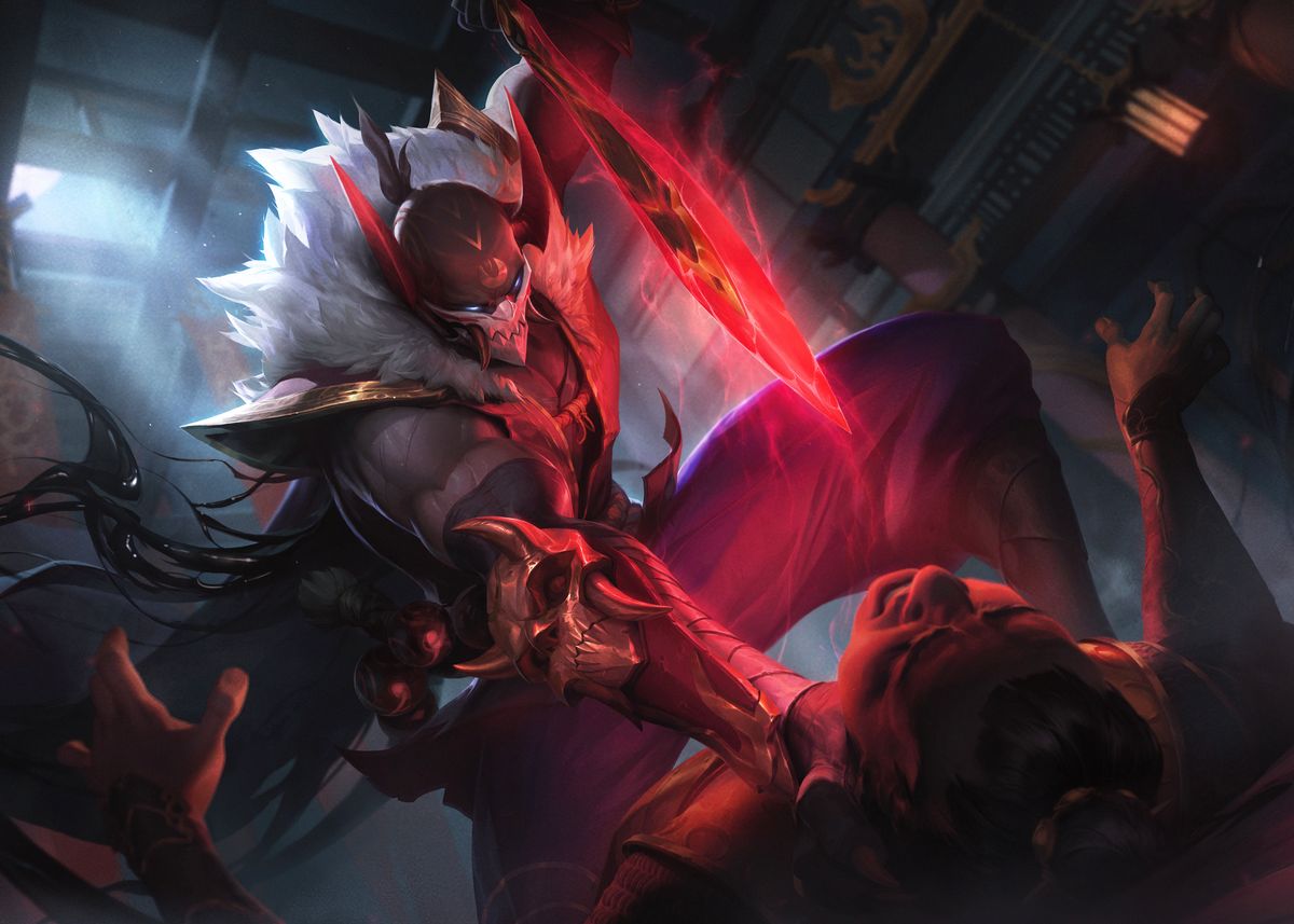 'Blood Moon Pyke' Poster, picture, metal print, paint by League of ...