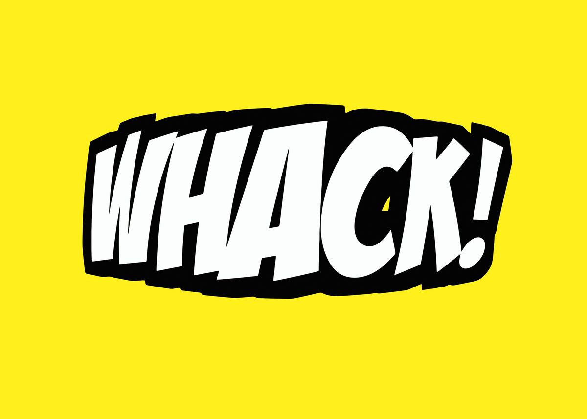 'Toon bada whack' Poster, picture, metal print, paint by Gianfranco ...