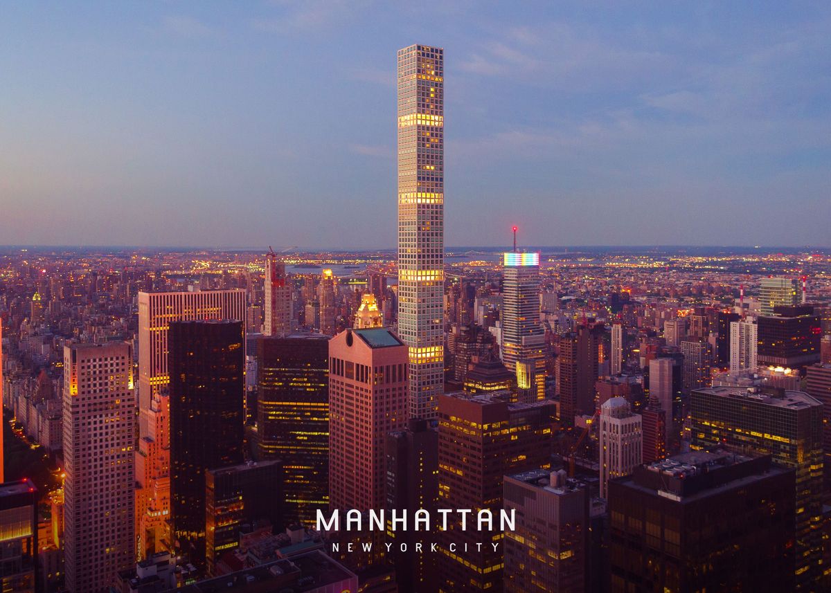 'Manhattan ' Poster, picture, metal print, paint by Explore Universe ...