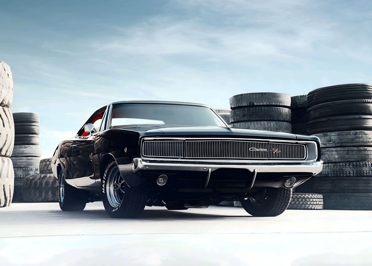 'Dodge Charger RT' Poster, picture, metal print, paint by Horror Cars ...