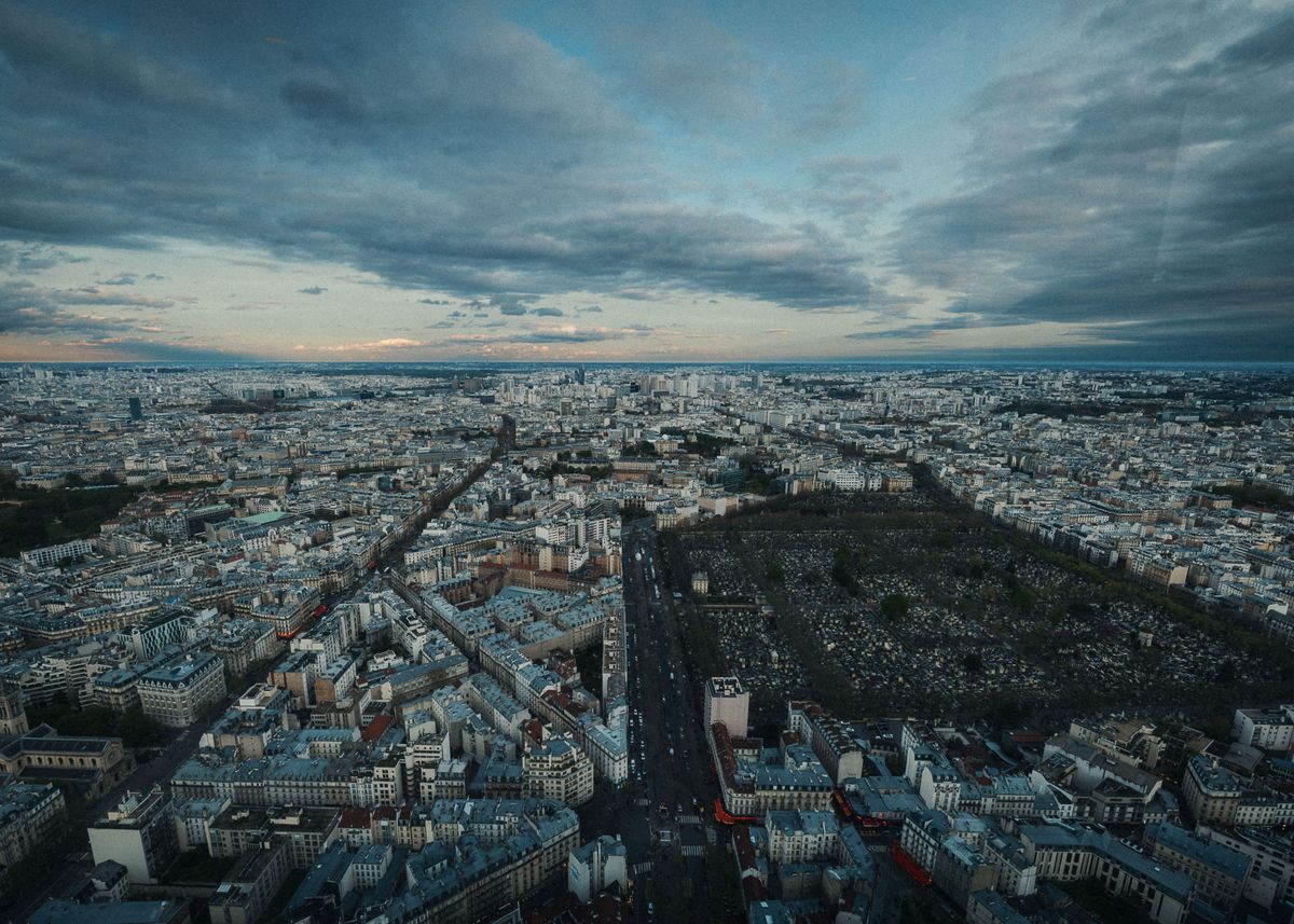 'Paris Blue Hour' Poster, picture, metal print, paint by Cedric Rehm ...