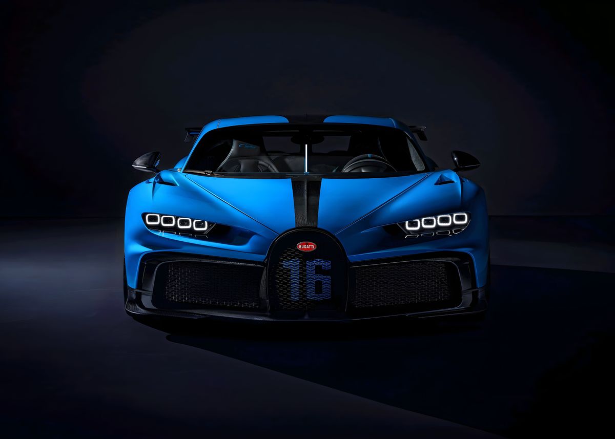 'Bugatti Chiron ' Poster, picture, metal print, paint by Horror Cars ...