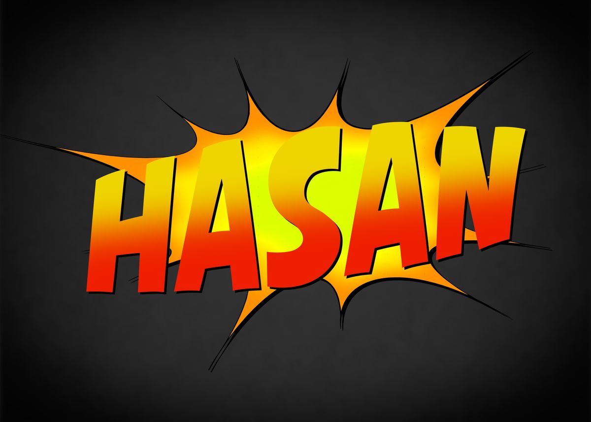 'Hasan' Poster, picture, metal print, paint by RogueDesign | Displate