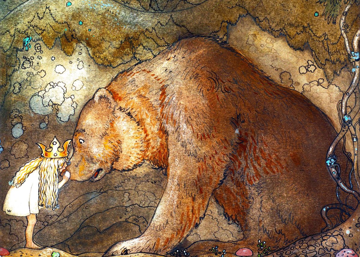 'Little Bear by John Bauer' Poster, picture, metal print, paint by ...