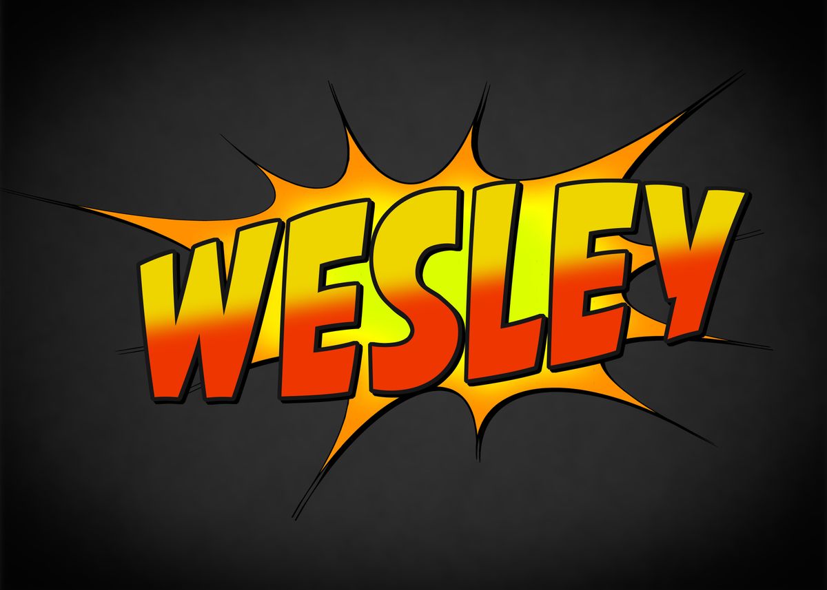 'Wesley' Poster, picture, metal print, paint by RogueDesign | Displate
