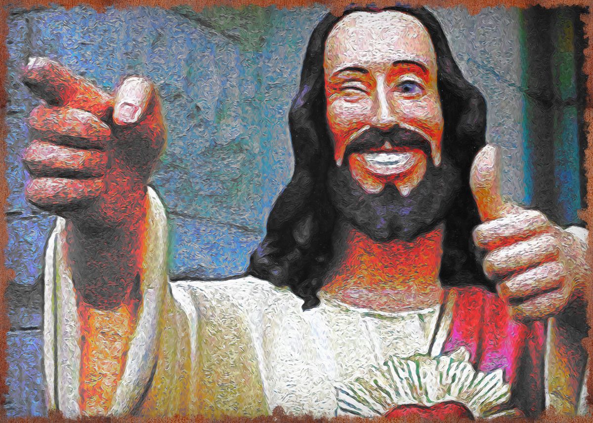 'buddy jesus' Poster, picture, metal print, paint by Limited Edition ...