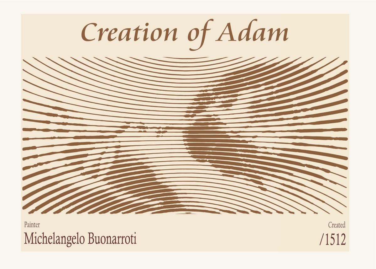 'Creation of Adam ' Poster, picture, metal print, paint by The Best ...
